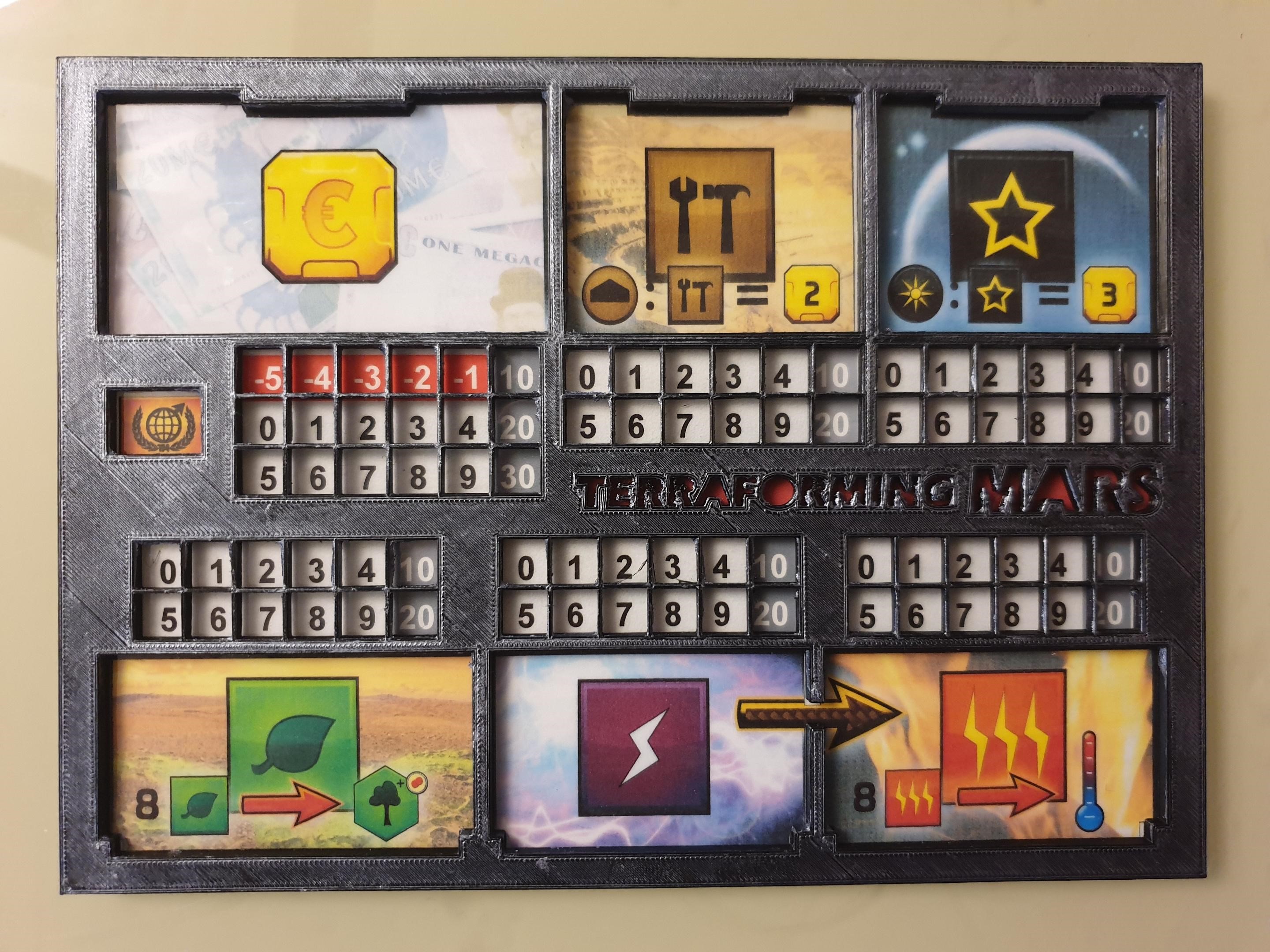 TERRAFORMING MARS - PLAYER BOARDS by Samurai57 | Download free STL ...