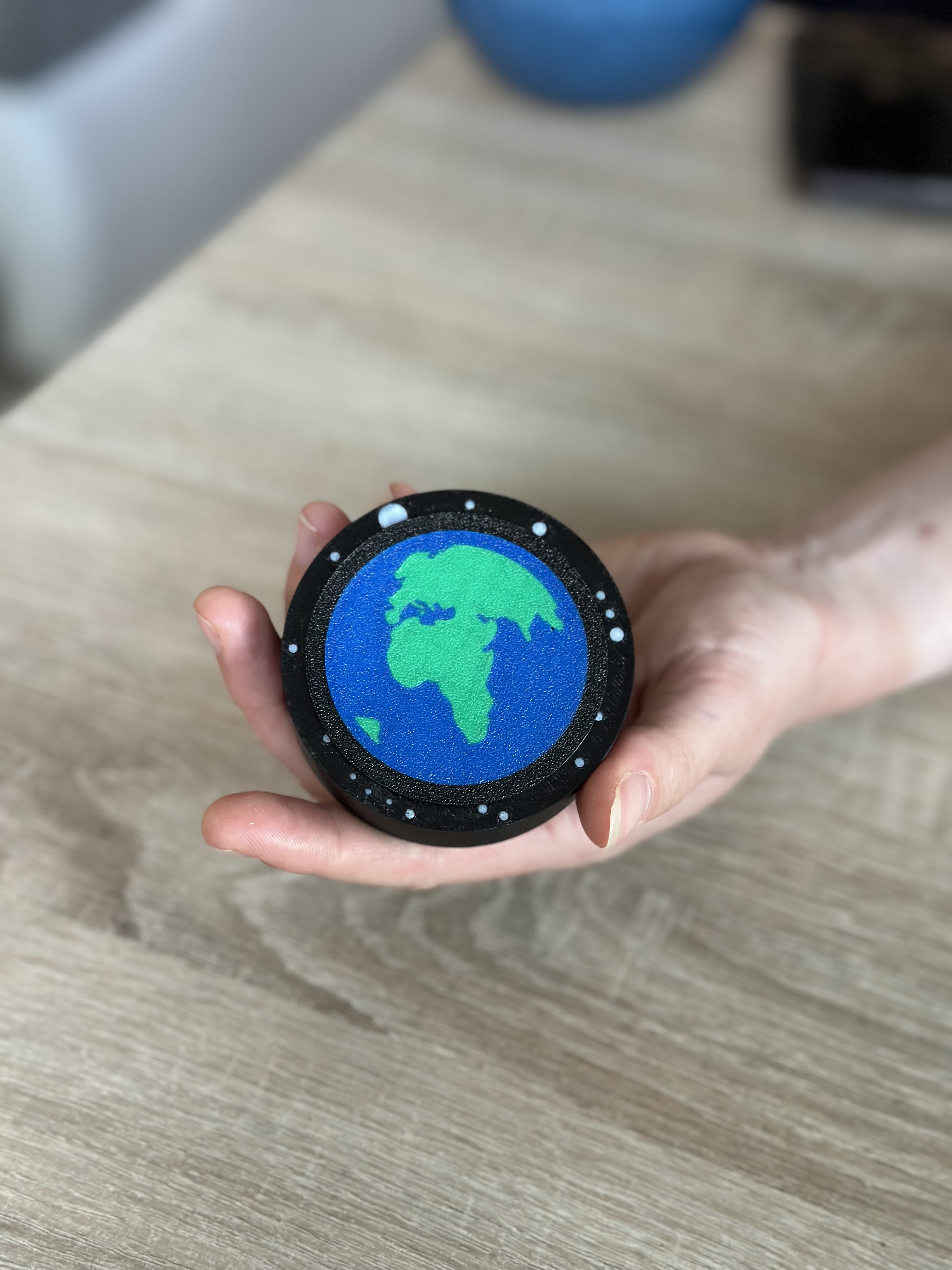 Planet Earth universe fidget spinner clicker by kisik20 | Download free ...