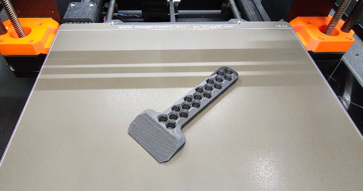 Scraper for Original Prusa Enclosure Toolholder by znerk | Download ...