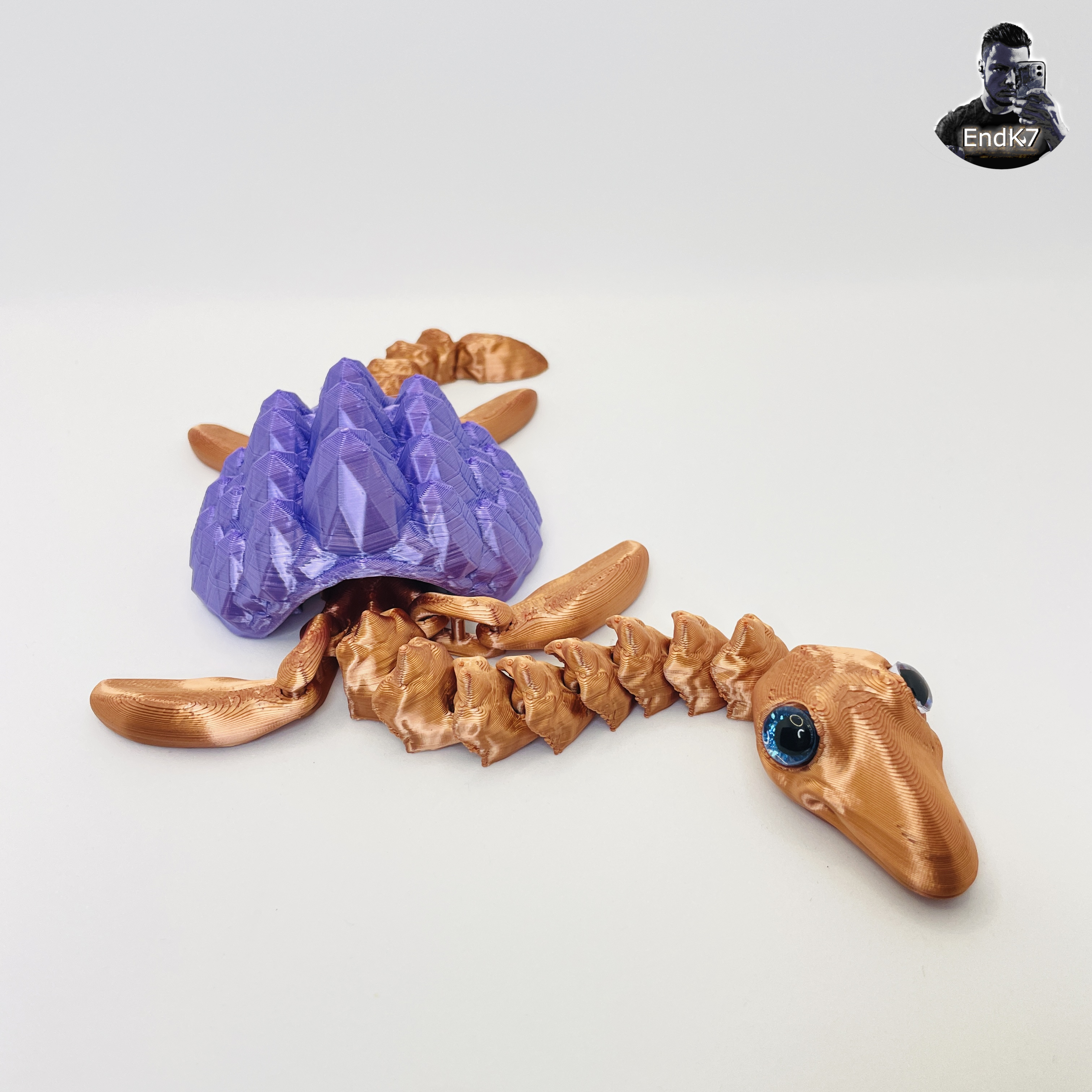 Lucky Plesiosaurus Turtle - Swappable Shell - Articulated - Print in ...