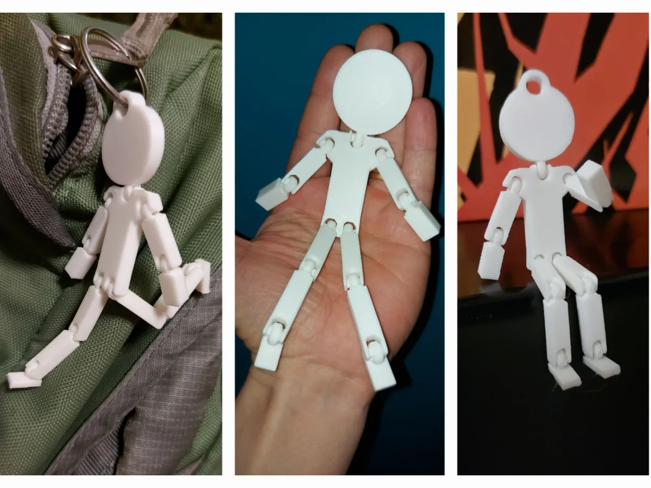 Articulated Stick Figure (Print-in-Place) by kida | Download free STL ...
