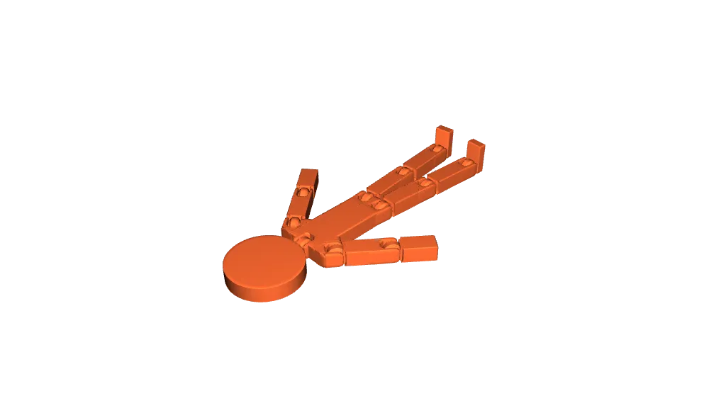 Articulated Stick Figure (Print-in-Place) by kida | Download free STL ...