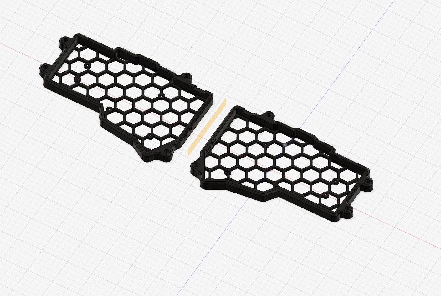 Choc Corne Case | Tenting | Honeycomb by Jhootn | Download free STL ...