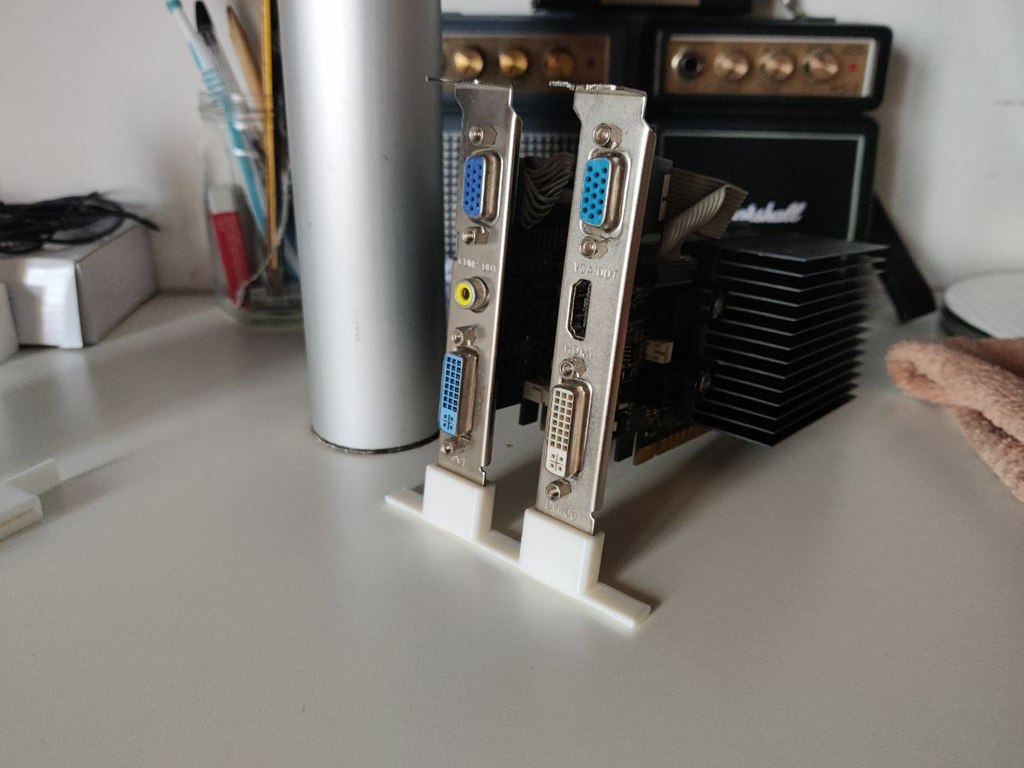 Single slot Dual GPU Display Stand Pcie Holder by cla7997 | Download ...