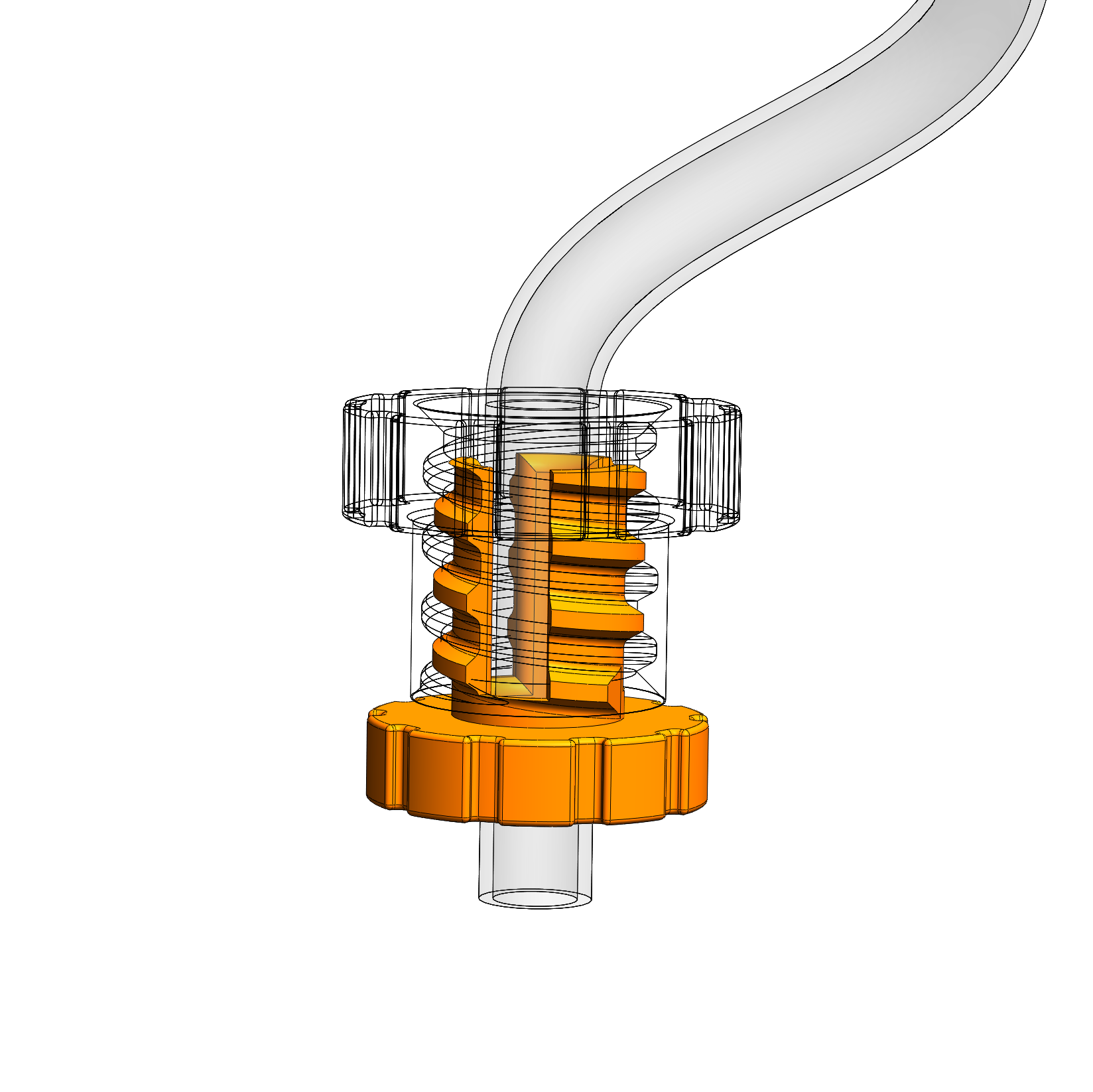 K1 Max Right Side Digital Spool Holder with PTFE Guide - 10mm Bowden ...
