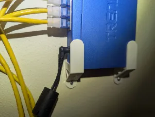 Rack mount network switch bracket by Raddic | Download free STL model ...