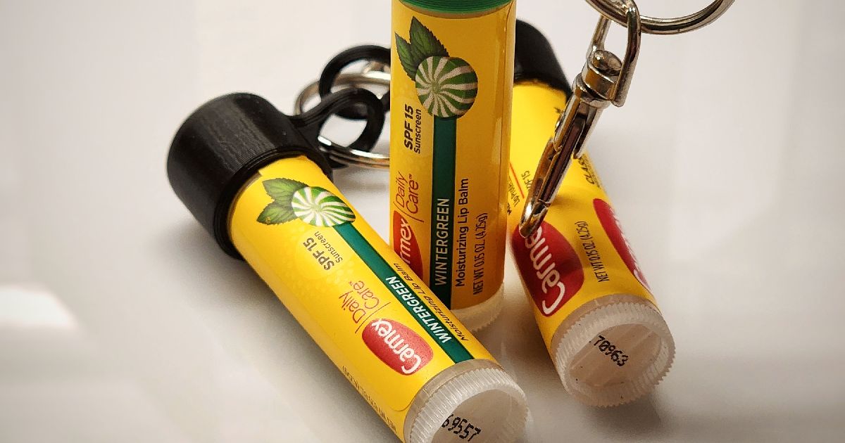 Lip Balm Cap Keychain by Brian Zak | Download free STL model ...