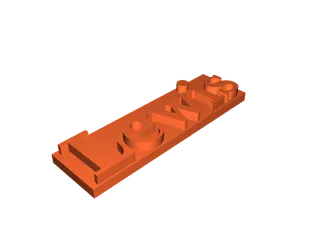 Printed Name plate Lewis by Lewis Madden | Download free STL model ...