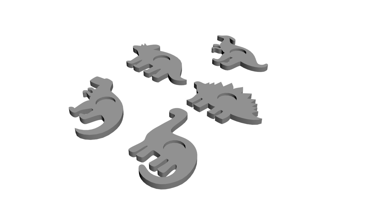 Magnet Dinosaurs by MegGyver | Download free STL model | Printables.com