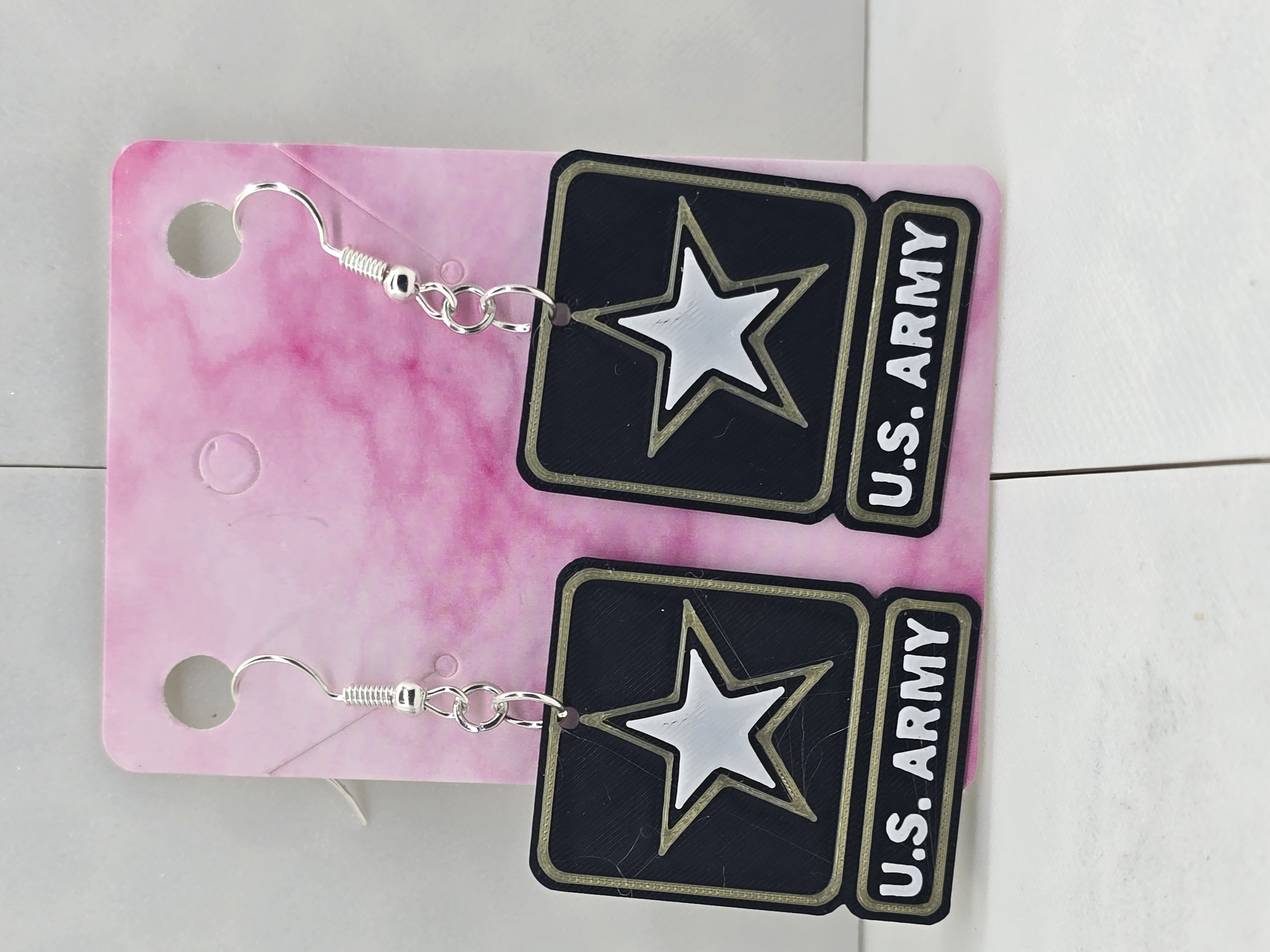 Military Earrings (US Army, Navy, Marine and Airforce) by Dohara ...