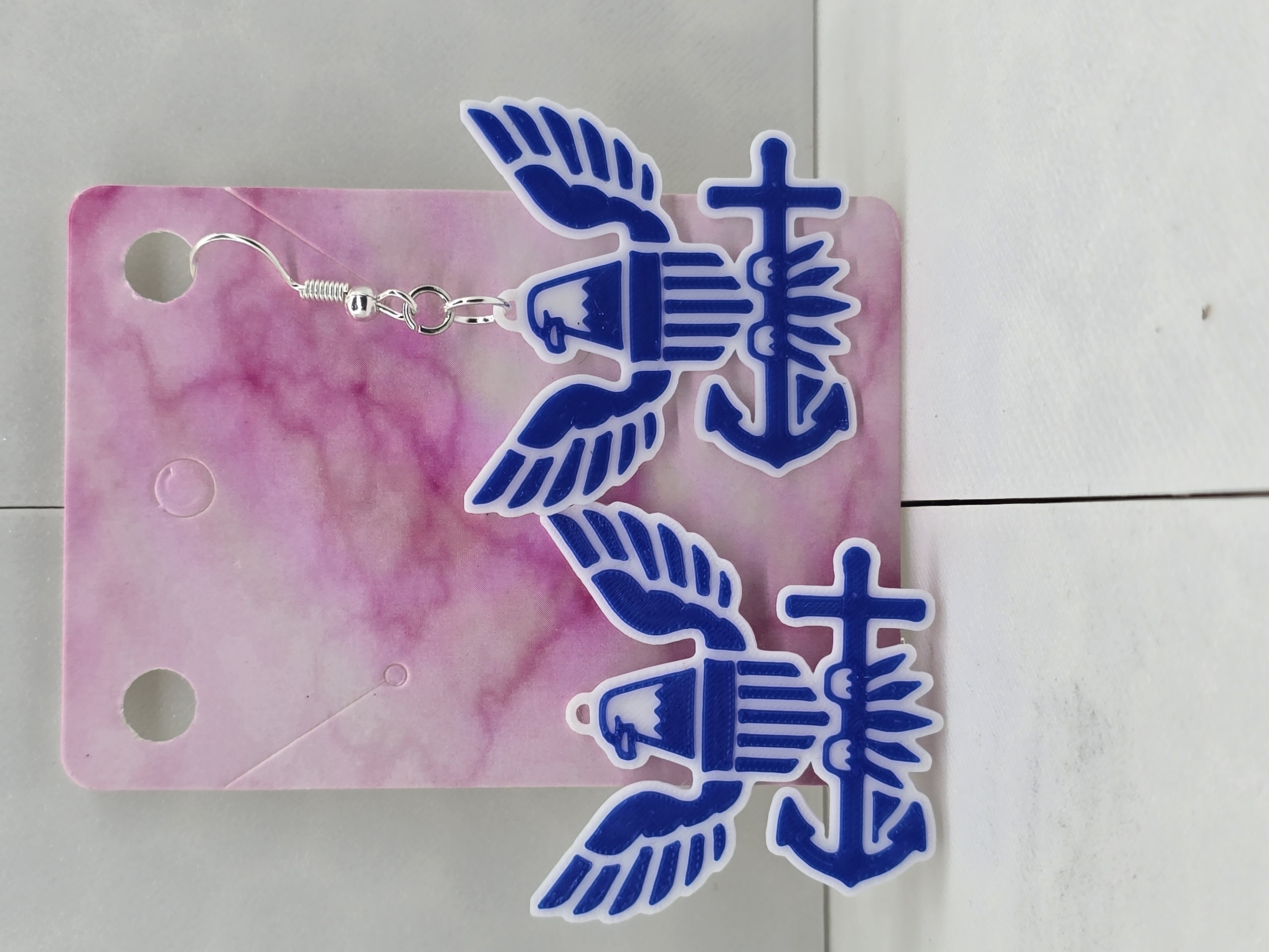 Military Earrings (US Army, Navy, Marine and Airforce) by Dohara ...