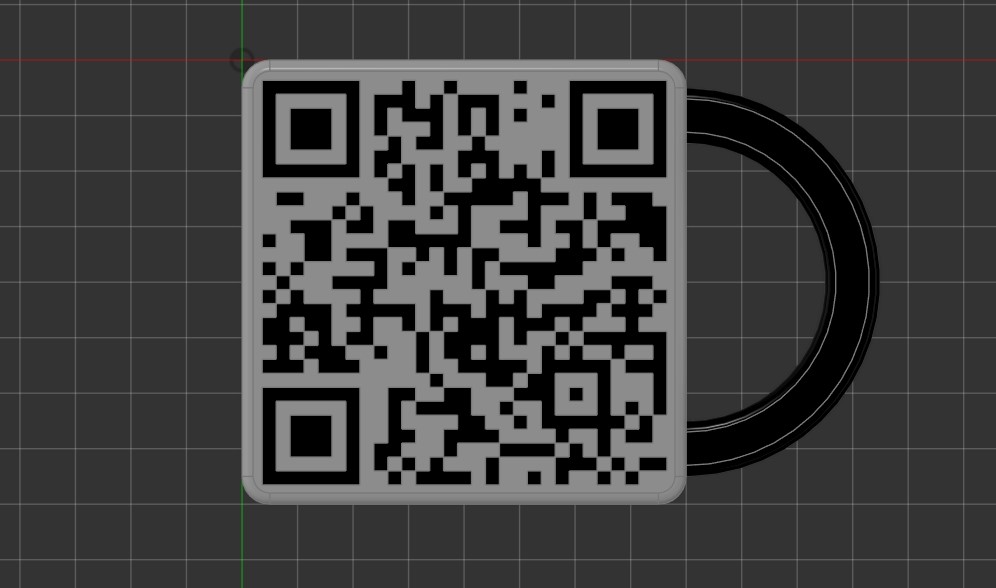 QR keychain by R con R 3D | Download free STL model | Printables.com