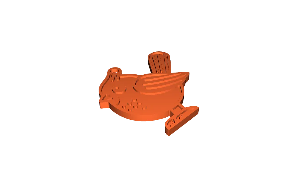 Cute Cardinal Keychain by Nolan3D | Download free STL model ...