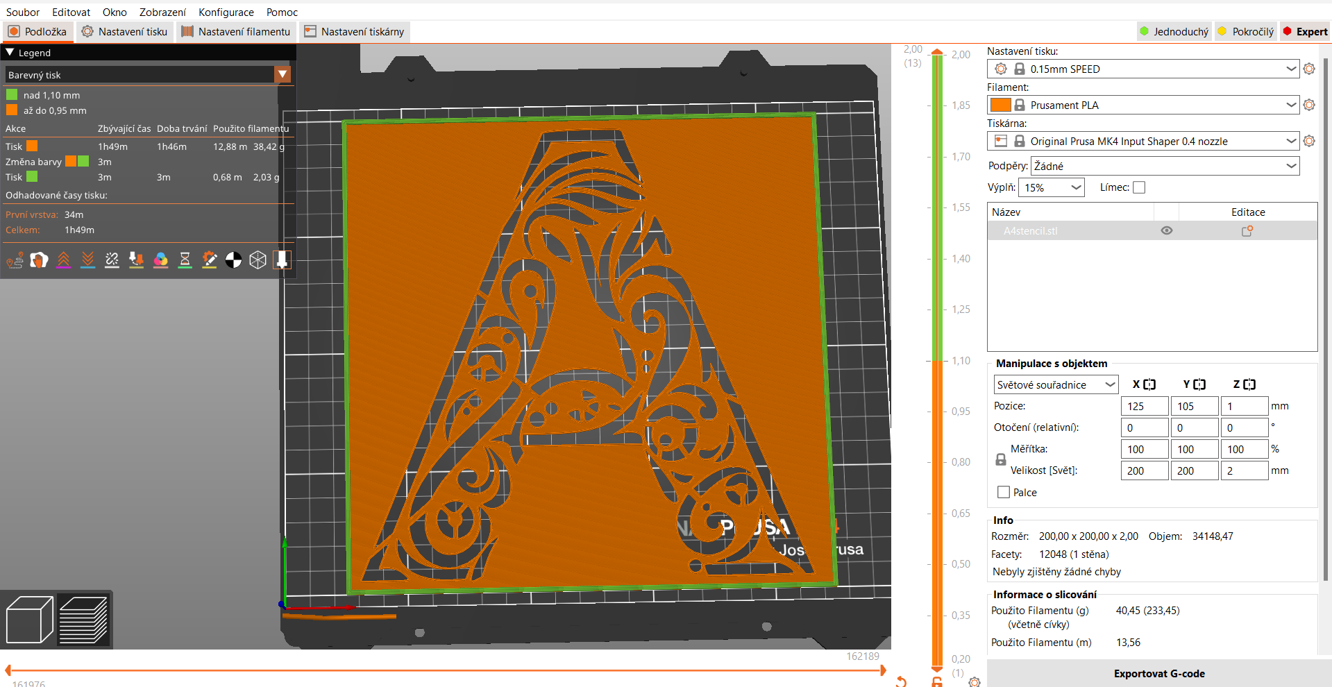 Stencil: Letter A (version 2) by Nina Máčová | Download free STL model ...