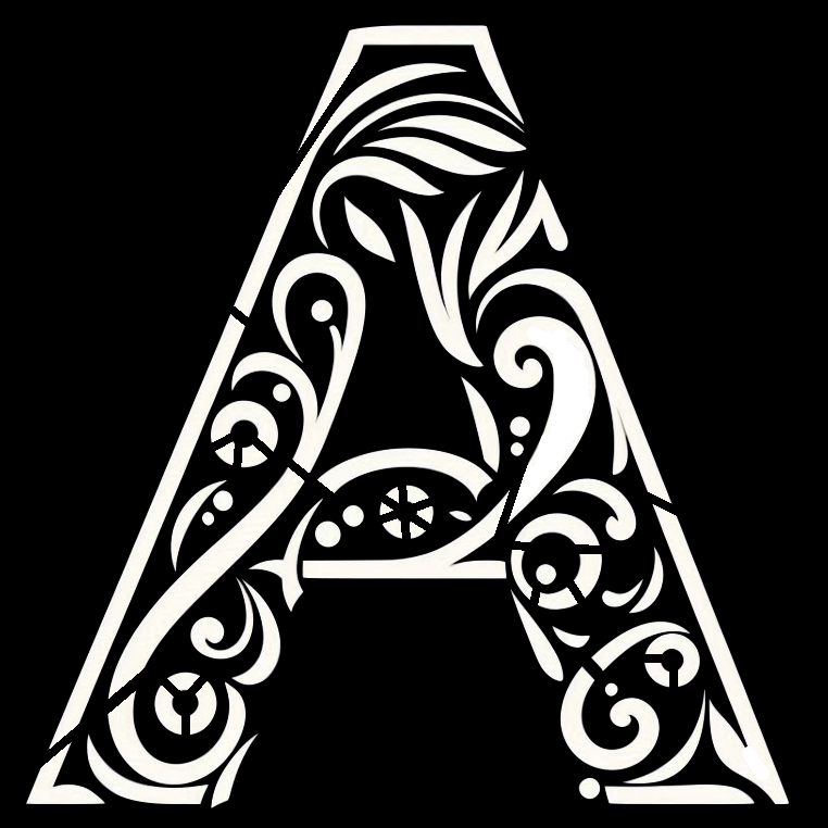 Stencil: Letter A (version 2) by Nina Máčová | Download free STL model ...