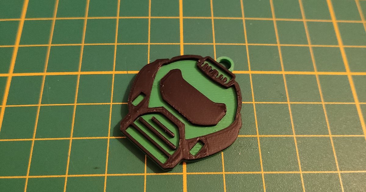 Doom keychain (Helmet) by LinvuS | Download free STL model | Printables.com