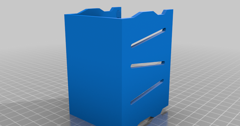 Stackable Battery Holder extenders with ramps by dlh | Download free ...