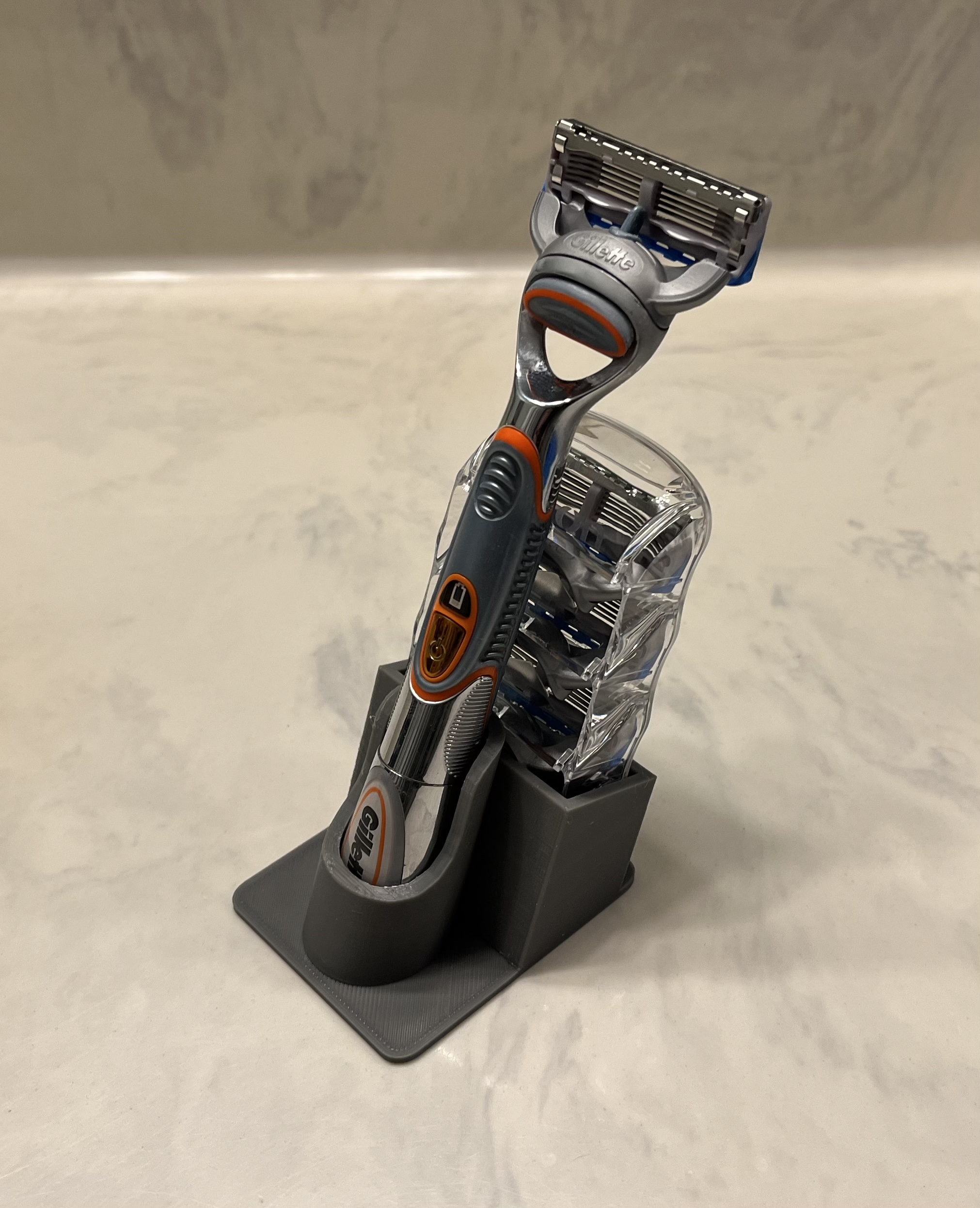 Holder for Gillette Fusion5 Razor and Blades by CivilEngnr | Download ...