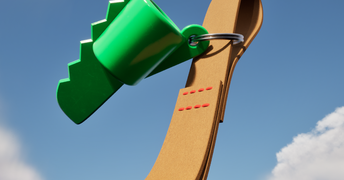 Finger Utensil Keychain by Benedict Murray | Download free STL model ...