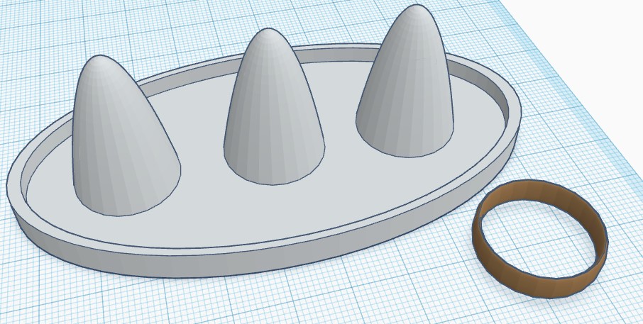 Triple Ring Holder by cheetah577 | Download free STL model | Printables.com