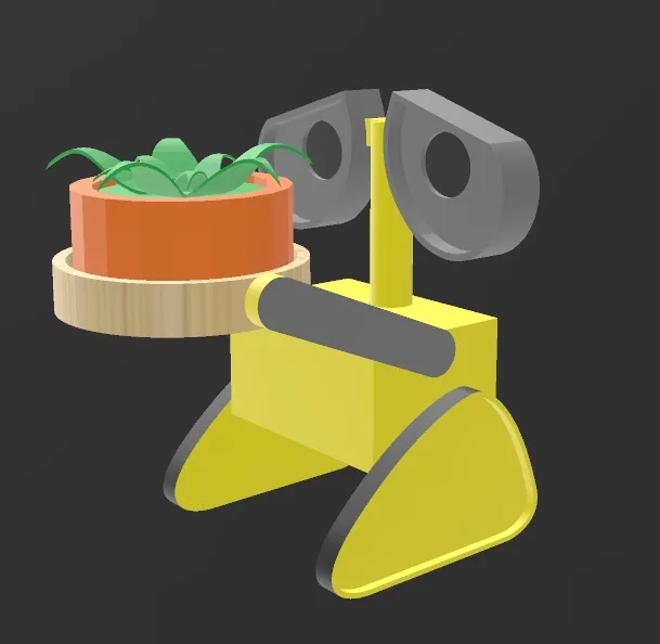 Walle Plant Vase by TecForm | Download free STL model | Printables.com