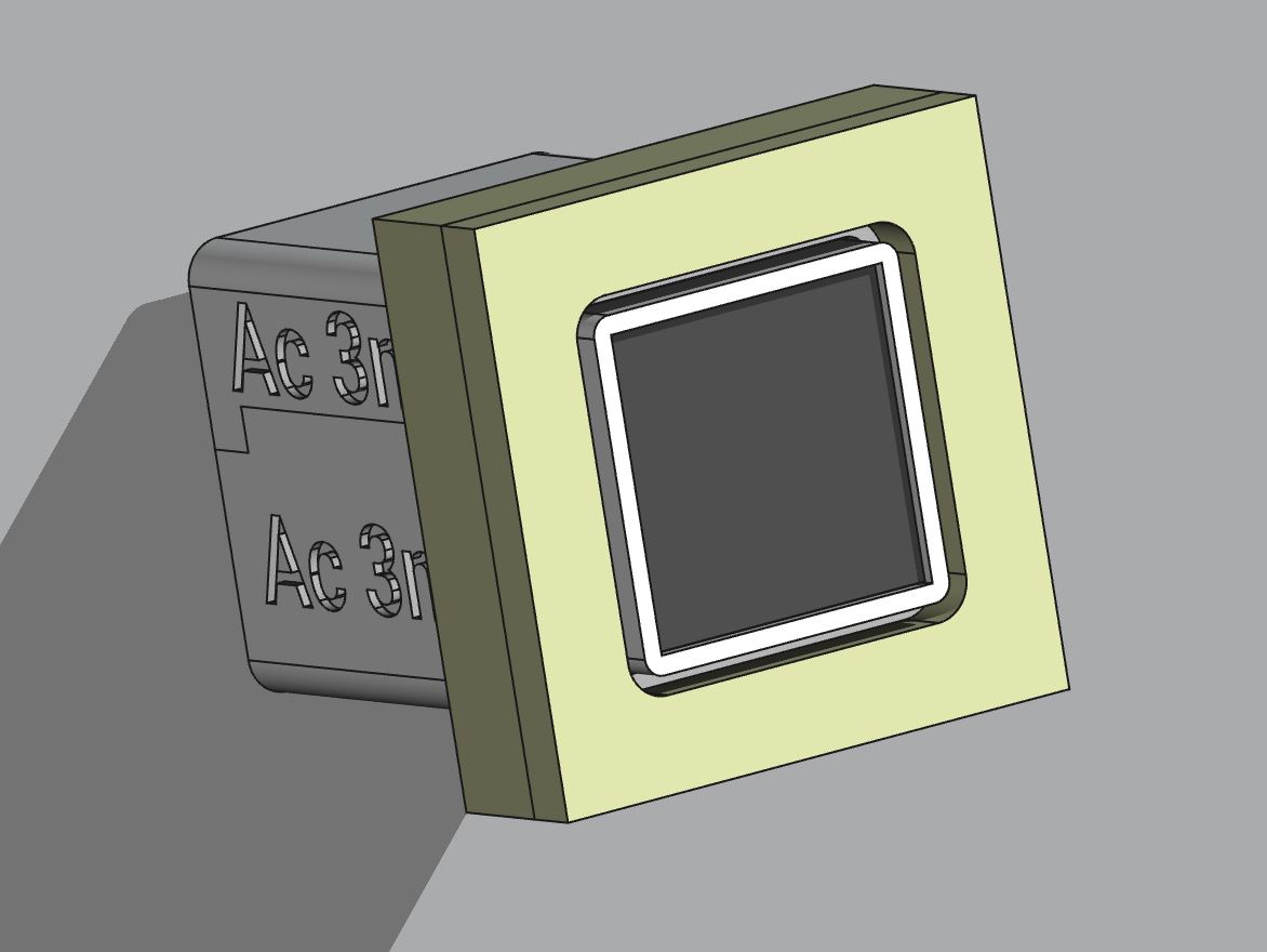 Airbus A320 Korry style switch for 3mm panels by Mark Ayton [MANTOGA ...
