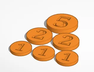 DnD Coins by Vivishka | Download free STL model | Printables.com