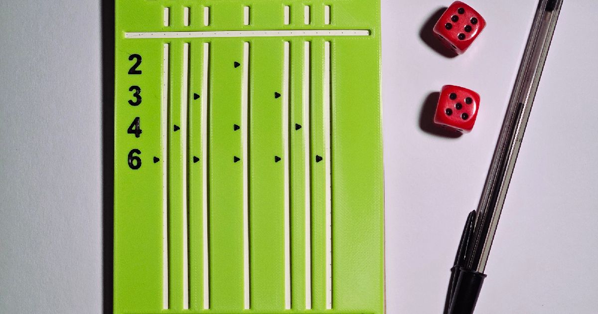 Score Sheet Stencil by PointNemo | Download free STL model | Printables.com