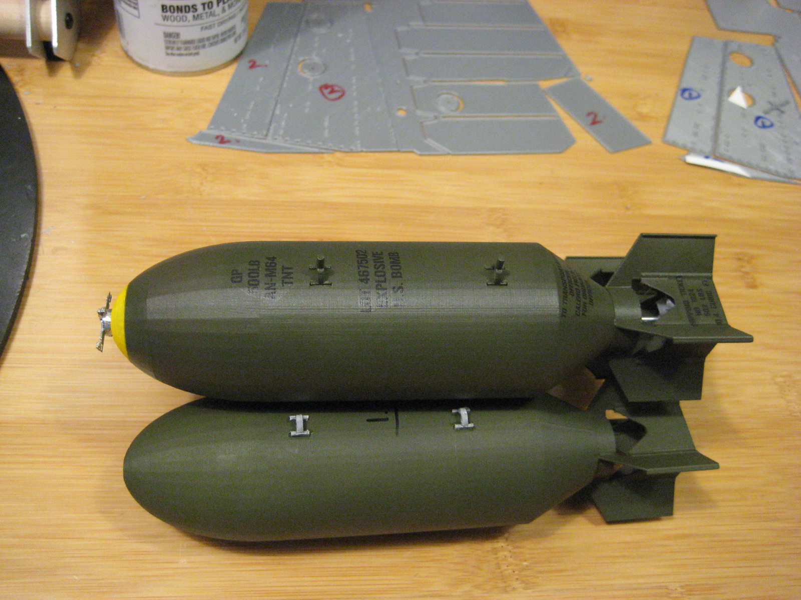 FlightLine 1600mm Corsair 1/8th scale 500lb Bomb by Stevie | Download ...