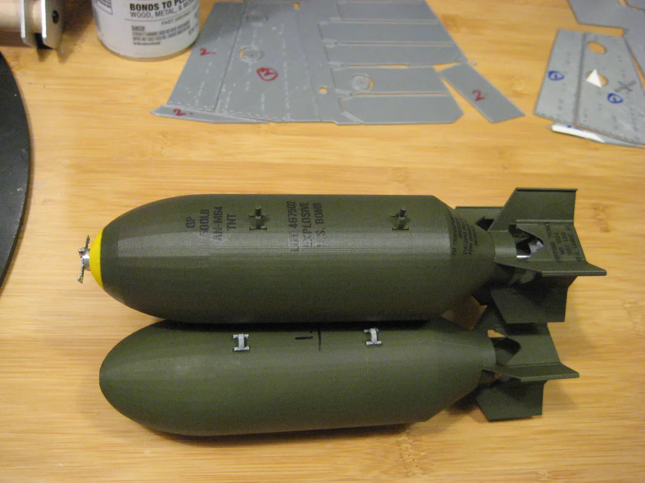 FlightLine 1600mm Corsair 1/8th scale 500lb Bomb by Stevie | Download ...