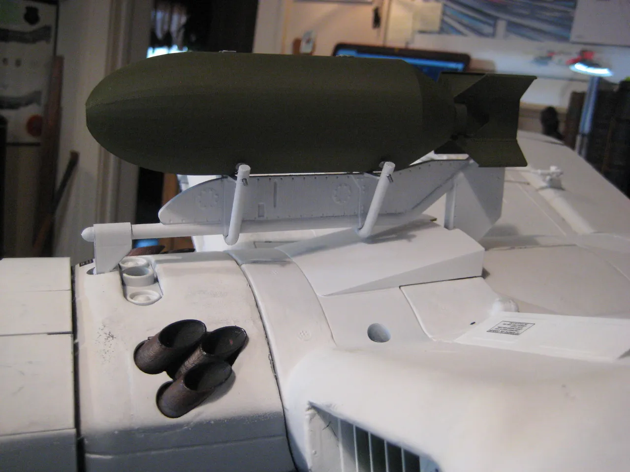 FlightLine 1600mm Corsair 1/8th scale 500lb Bomb by Stevie | Download ...