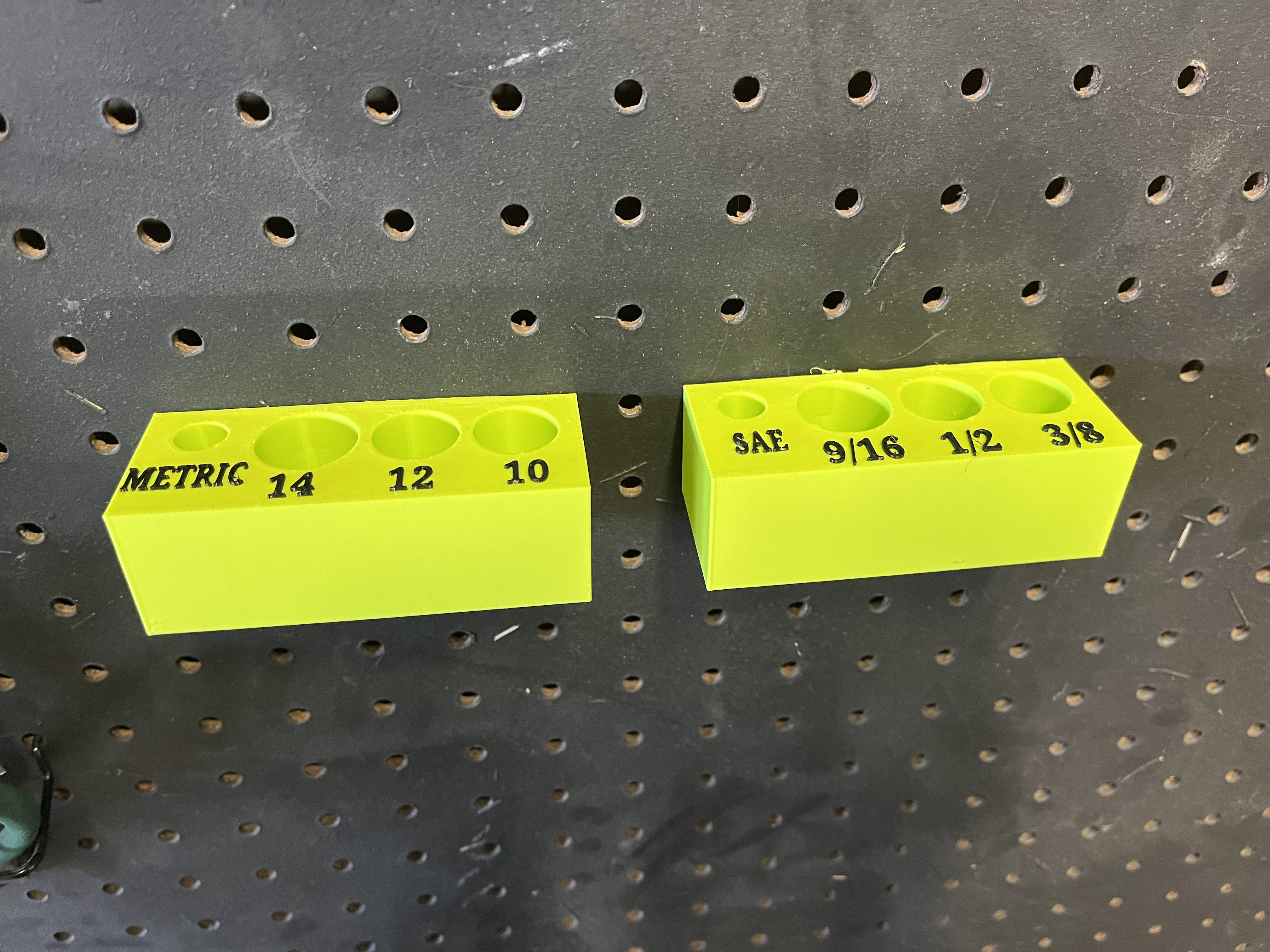Ryobi Metric 3/8in. Socket Set Pegboard Mount by CrematedEmpanada ...