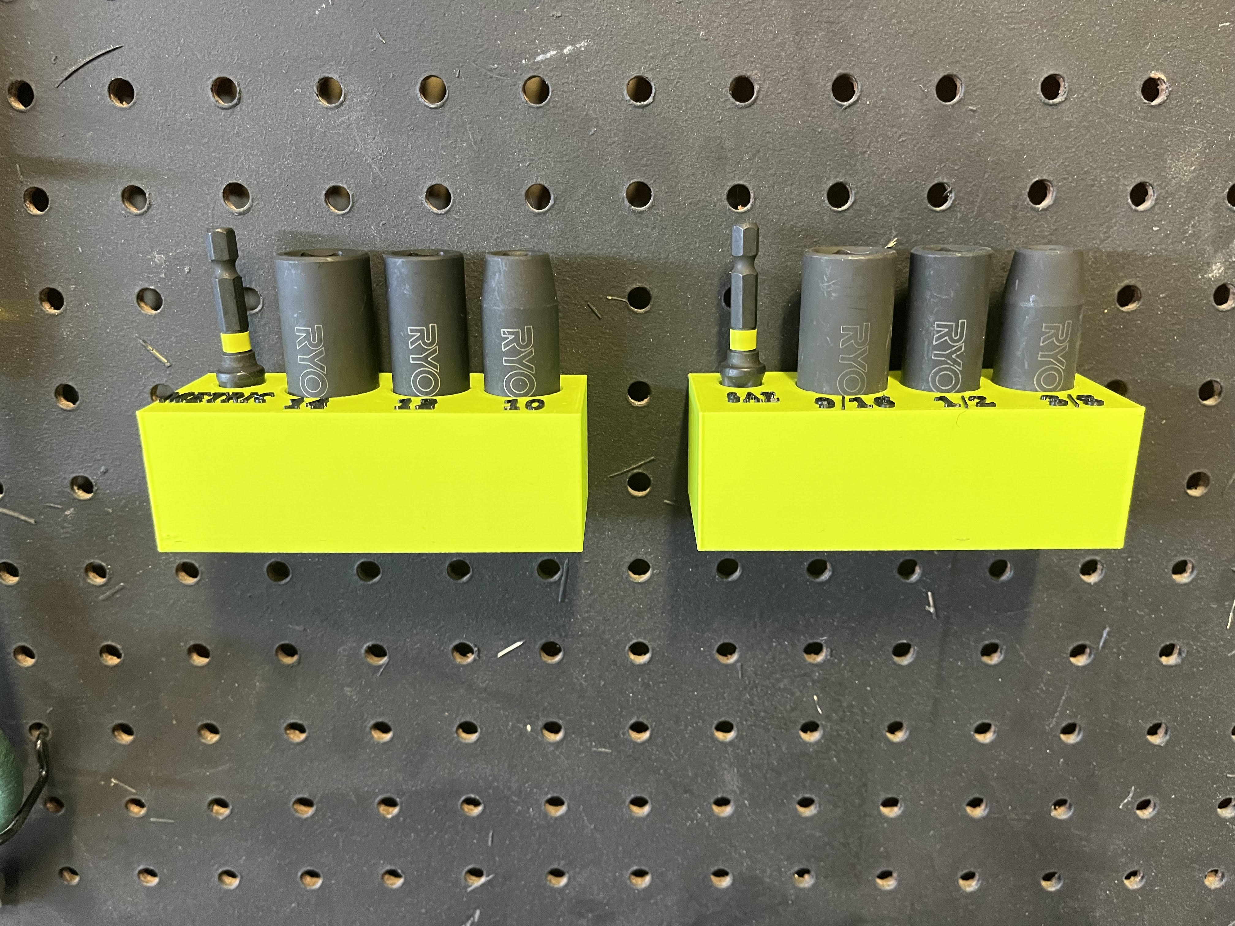 Ryobi Metric 3/8in. Socket Set Pegboard Mount by CrematedEmpanada ...