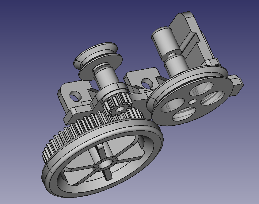 Simple Robot Car Wheel drive Train / Gearbox by Joekutz's workbench ...