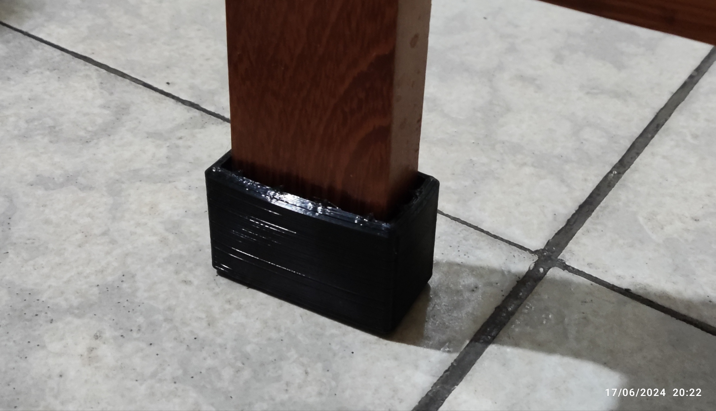 Foot for wood legs (remix) by Fábio Gil | Download free STL model ...