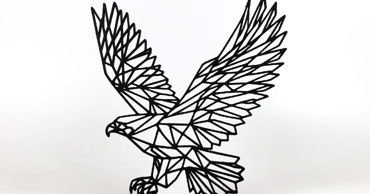 Geometric Low Poly Eagle by PhaseworksCA | Download free STL model | Printables.com