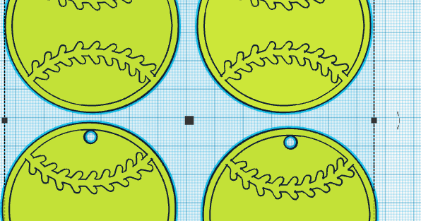 softball keychain by brooke93 | Download free STL model | Printables.com