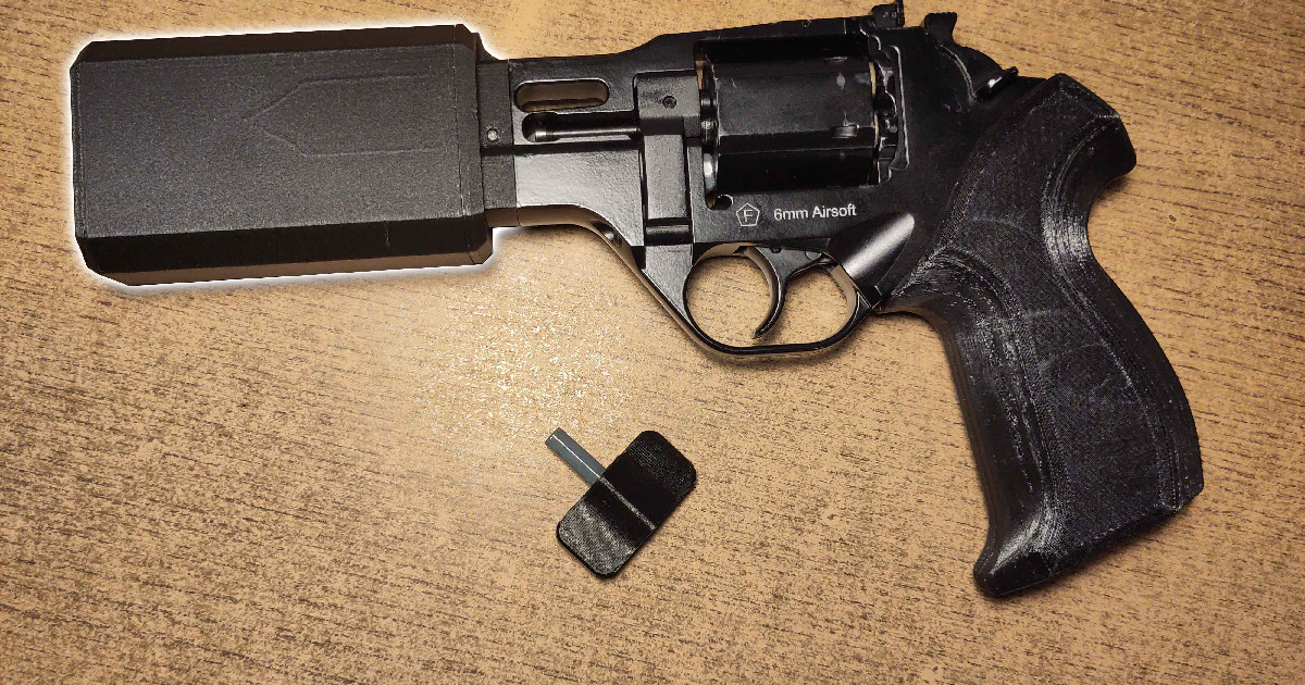 Airsoft Chiappa Rhino Dummy Suppressor by Thor | Download free STL ...