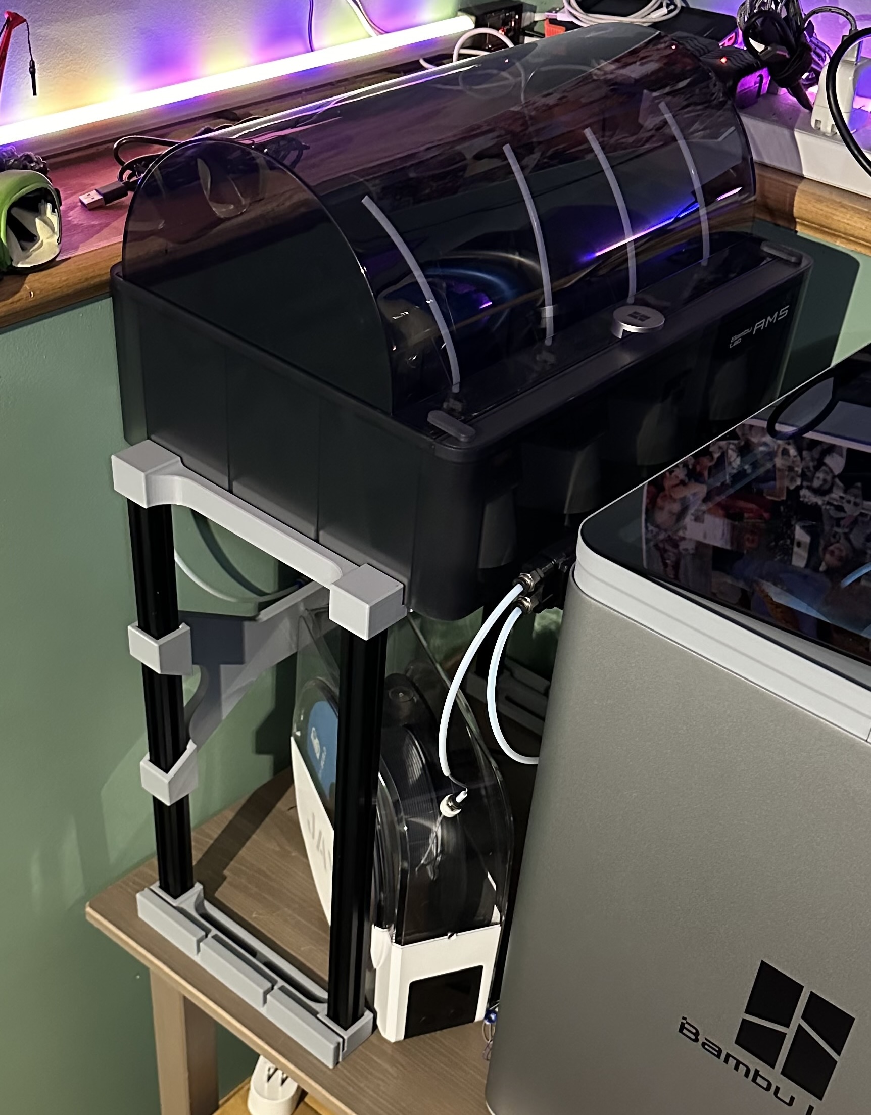 AMS Stand with brace mod by menerso | Download free STL model ...