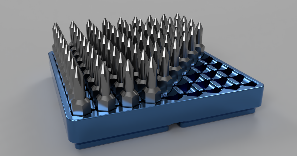 Gridfinity Hex Bit Holder by Sherlock_Ohms | Download free STL model | Printables.com