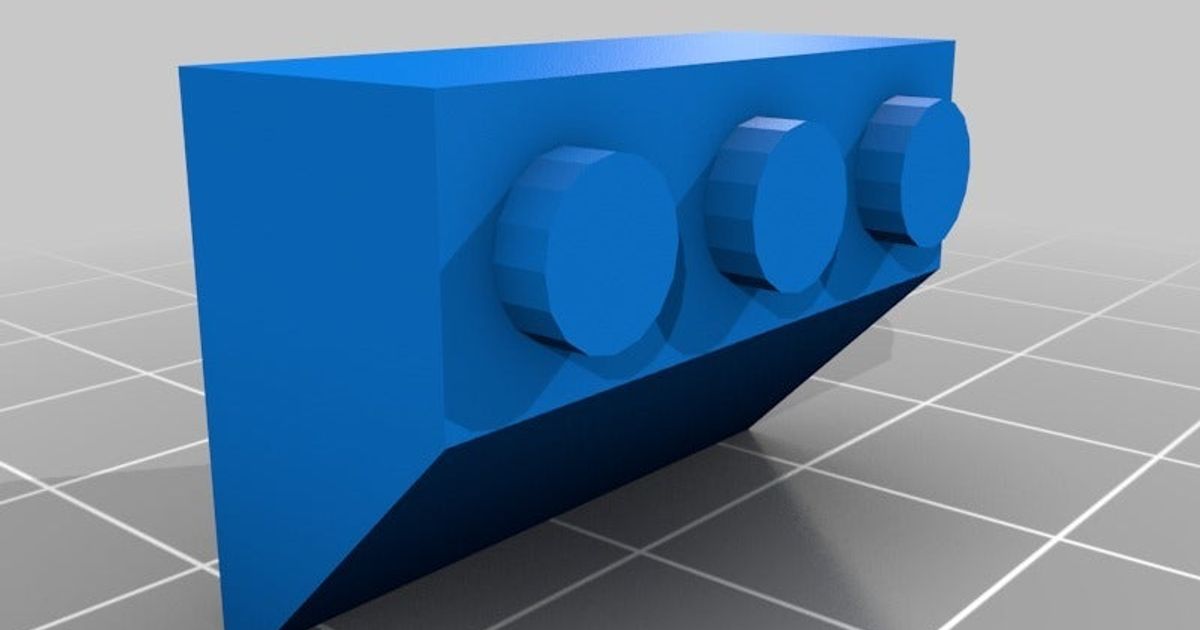 Lego 3038 Slope Brick 45 2 x 3 by Yuri | Download free STL model ...