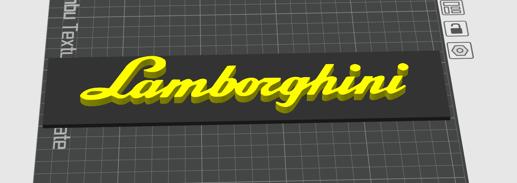 Lamborghini Sign Multicolor by Dani M | Download free STL model ...