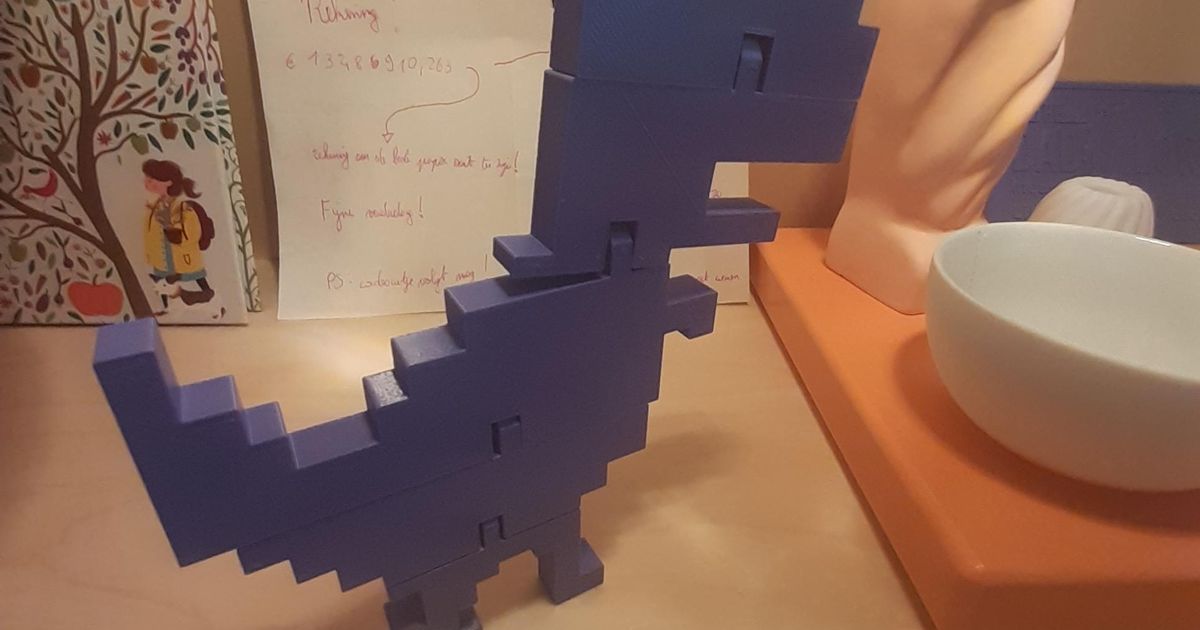 Flexi chrome dino by GHEIRMAN | Download free STL model | Printables.com