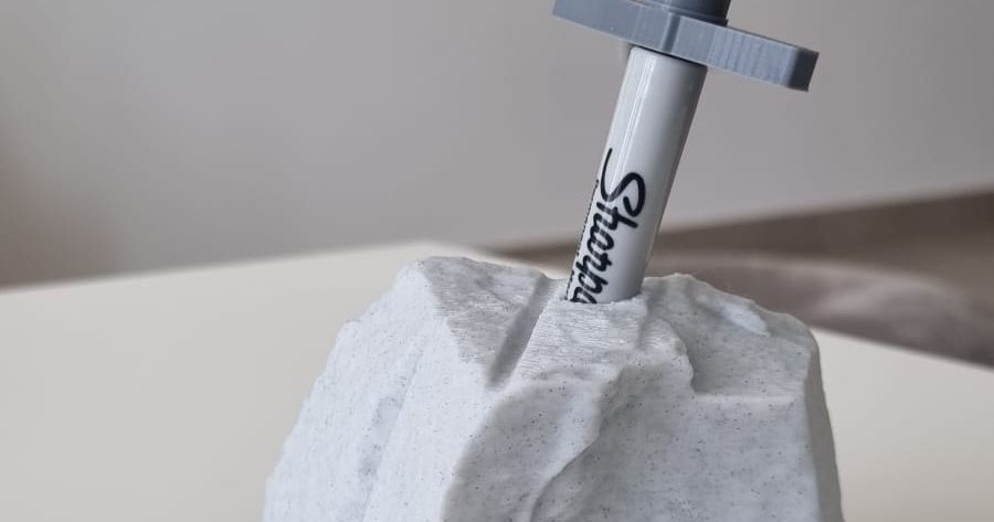 Stone for Sharpie Sword por Matt _ | Descargar modelo STL gratuito ...