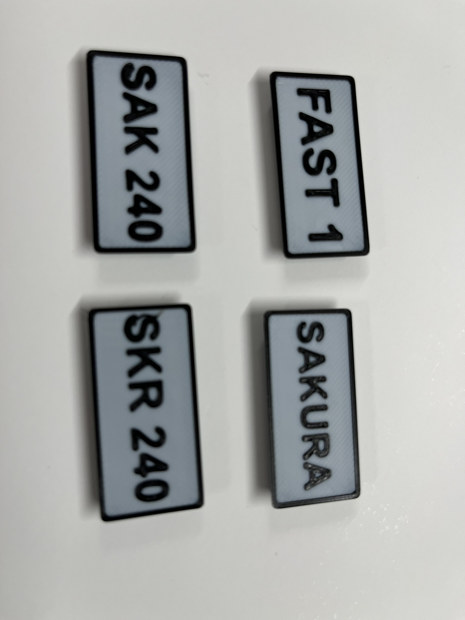 Sakura (3DSETS) Licence / Number Plate Selection by asteven5 | Download ...