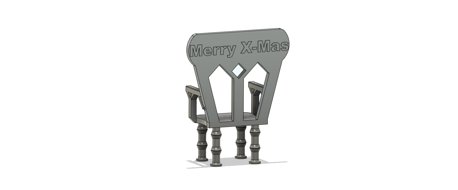 Santa's Chair by Wall Eye Solutions | Download free STL model ...