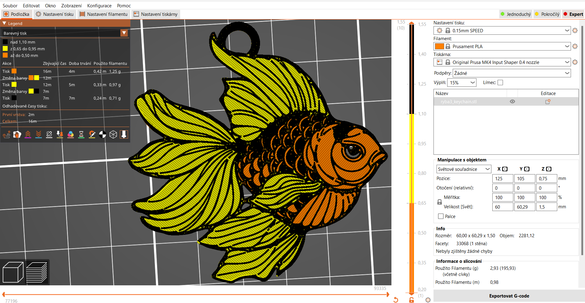 Keychain: Fish (three colours) by Nina Máčová | Download free STL model ...
