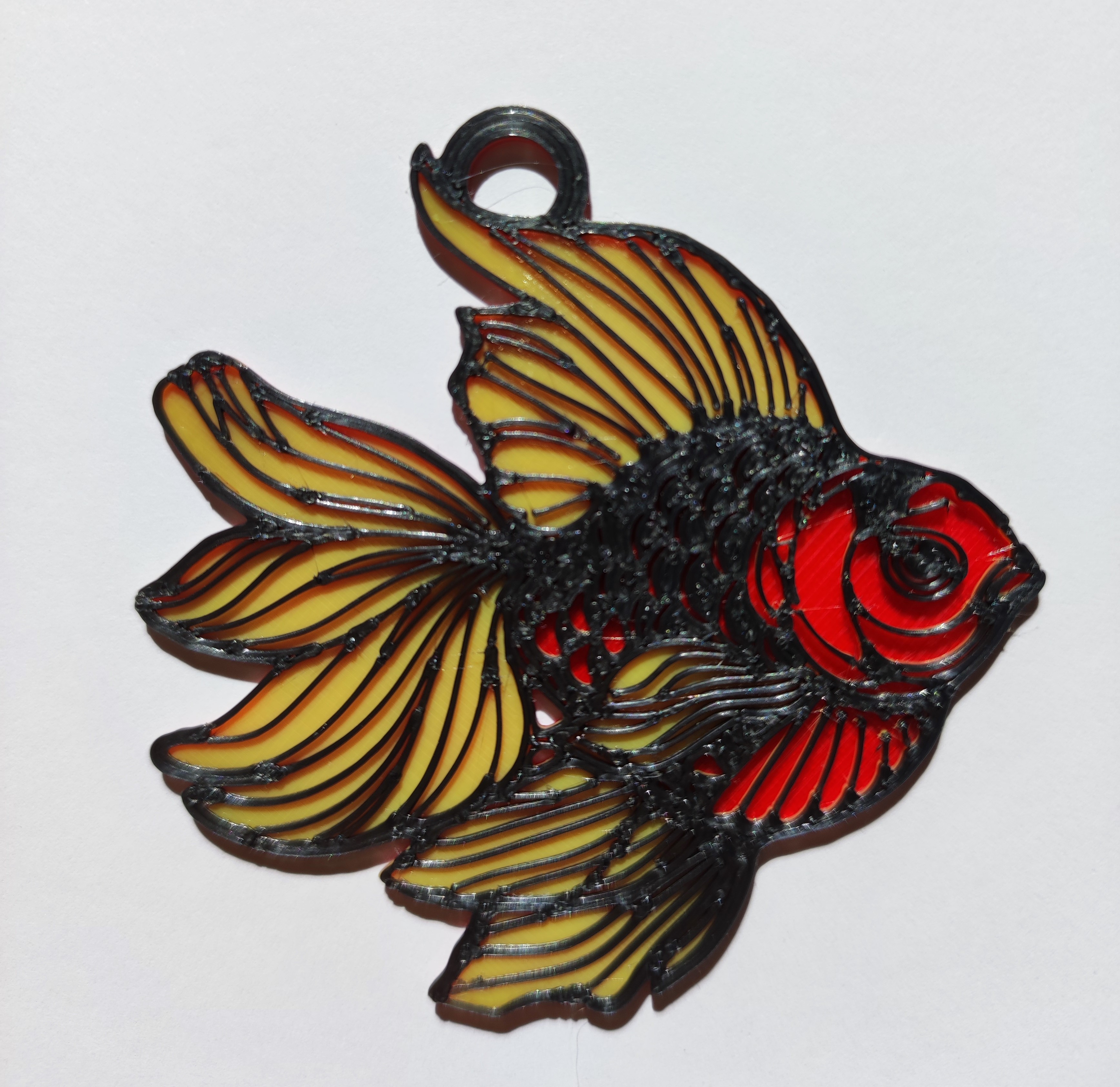 Keychain: Fish (three colours) by Nina Máčová | Download free STL model ...