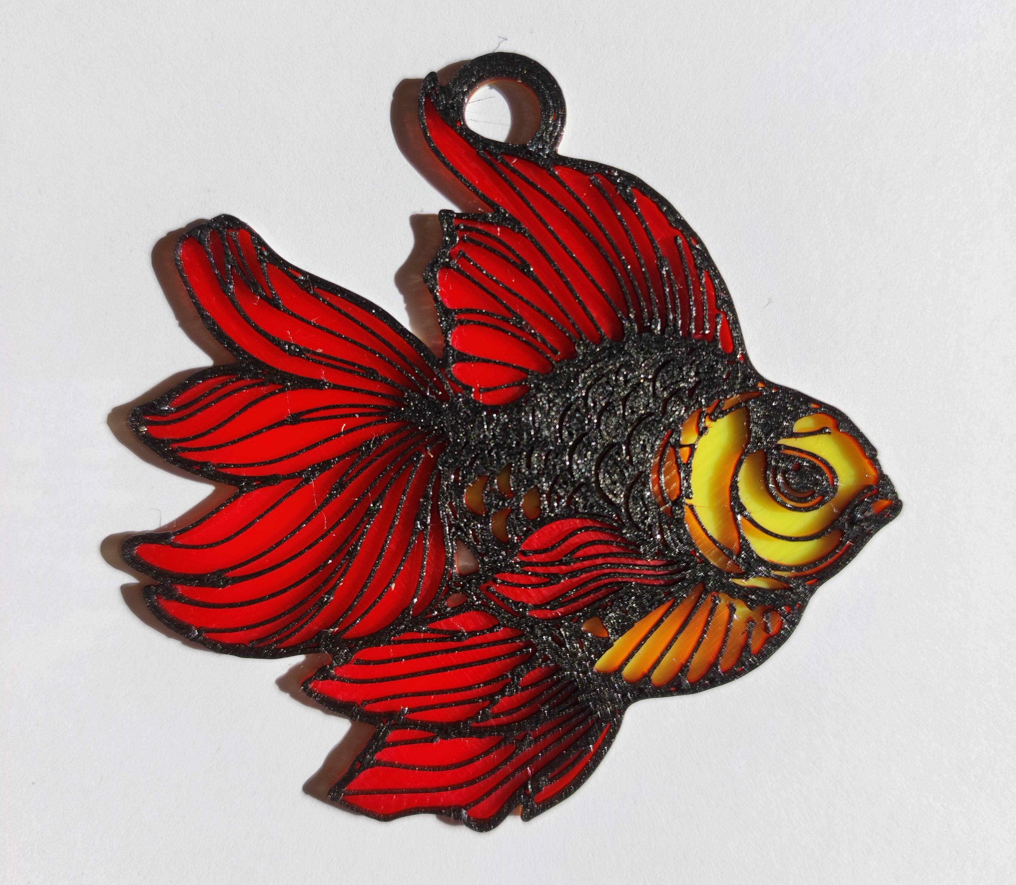 Keychain: Fish (three colours) by Nina Máčová | Download free STL model ...
