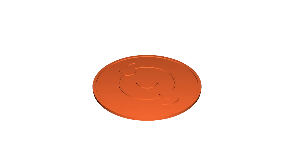 Sharingan Two Tomoe Coaster by AERO3D | Download free STL model ...
